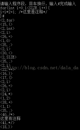 词法分析器设计与实现 Csdn博客 
