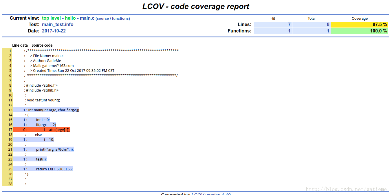Gcov Lcov 代码调试和覆盖率统计工具 Lcov 执行次数为0 Csdn博客