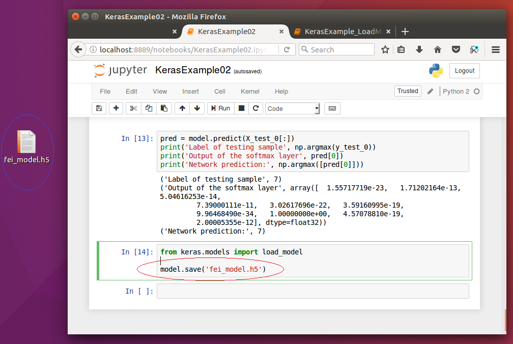 Keras实例教程 6 之保存已经训练好的模型 Jupyter Notebook保存tensorflow训练模型 Csdn博客