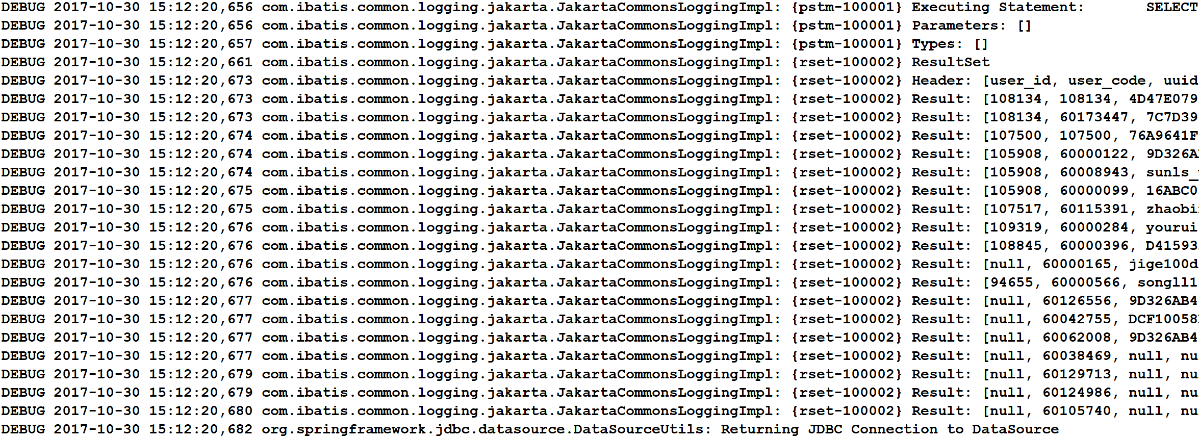 Ibatis运行的sql语句的输出——通过配置log4jibatis打印sql语句问号 Csdn博客