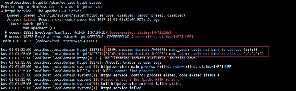 Centos7安装apache Server启动失败 Apache启动报错address Aleadly In Use Csdn博客