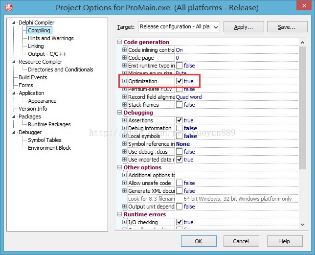 Delphi Debug模式下可以但是release模式下报错原因之一delphi 怎样 Release Csdn博客 7441