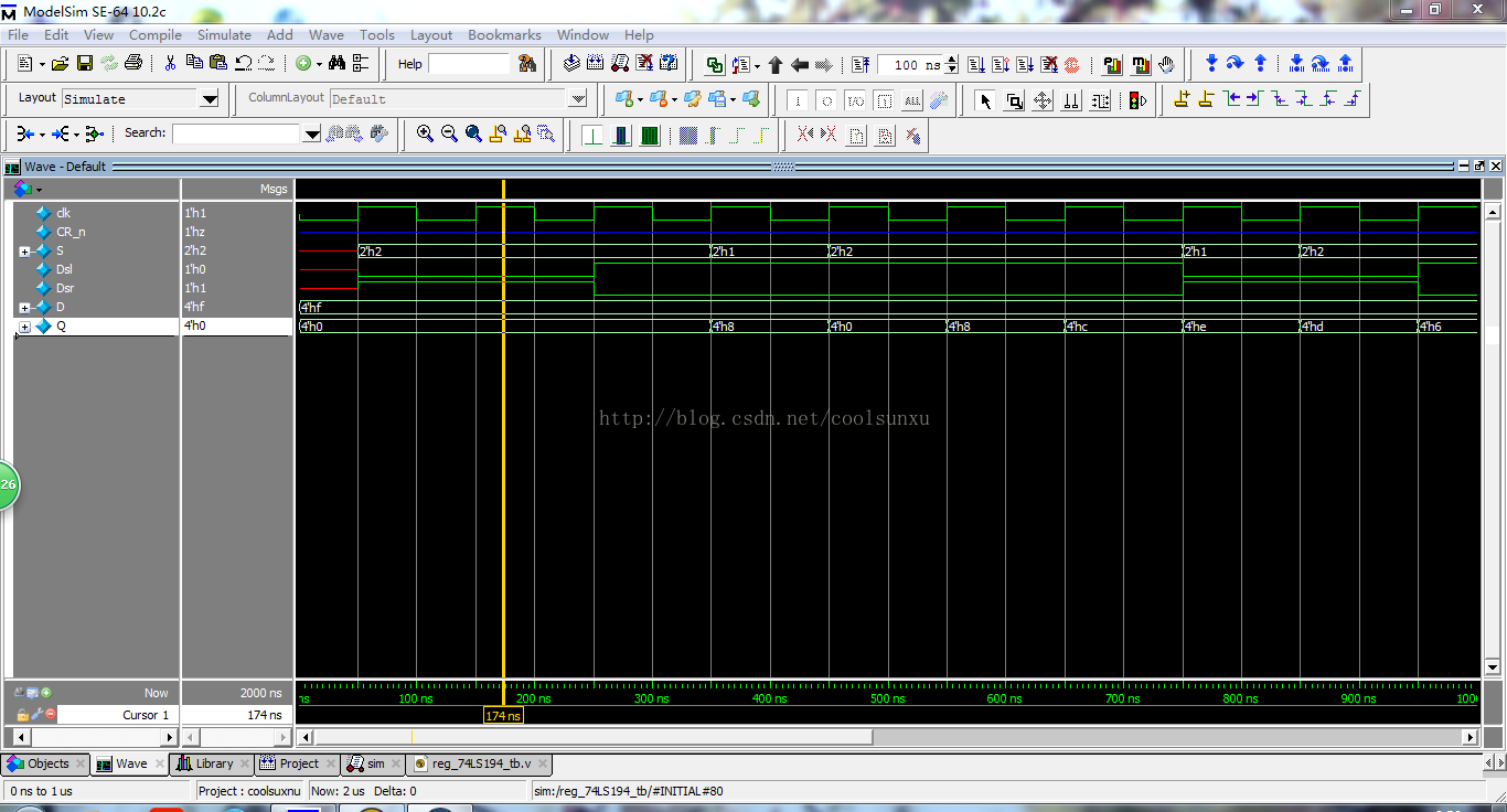 Verilog实现74ls194芯片 Csdn博客 