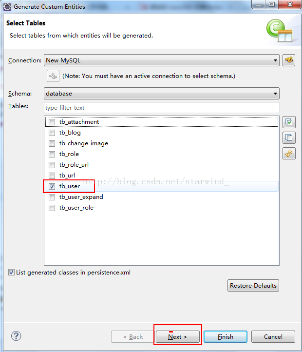 Eclipse中 使用jpa Tools 根据数据库表自动生成实体类 Eclipse 生成jpa实体类 Csdn博客