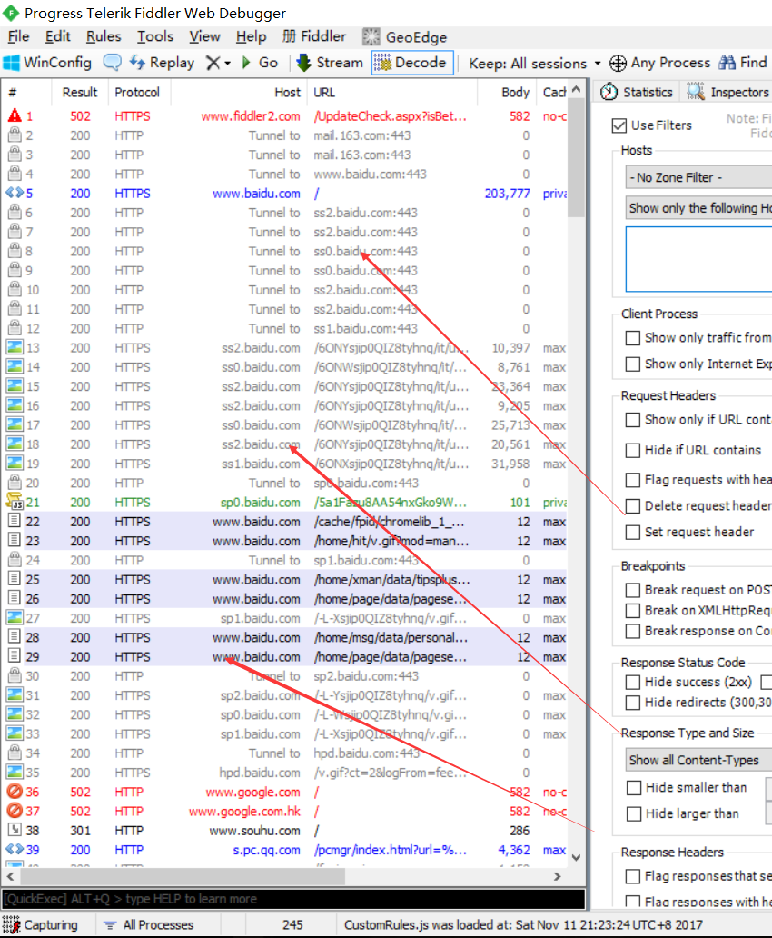 Fiddler implements session filtering, comparison, and requested codec - Programmer Sought