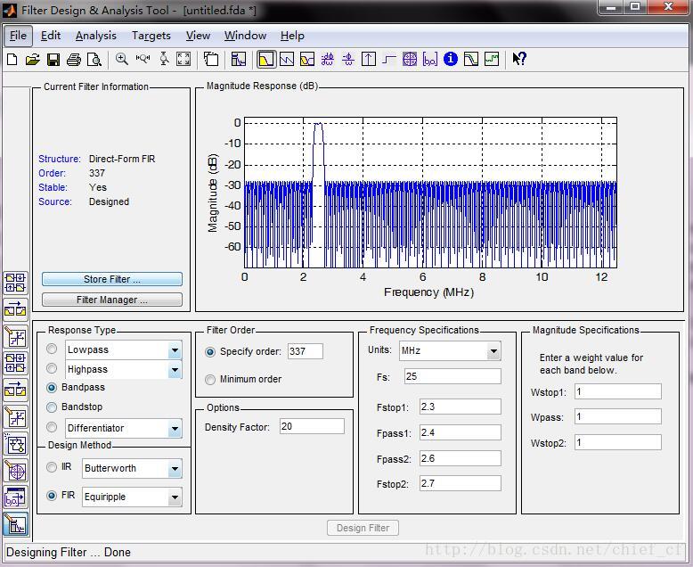 Fpga与matlab联合仿真fir滤波器fpga Fir Matlab Csdn博客 