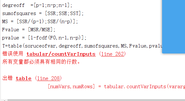 Matlab Table行数不同（已解决）dependent Data And Constraints Must Have The Same Csdn博客
