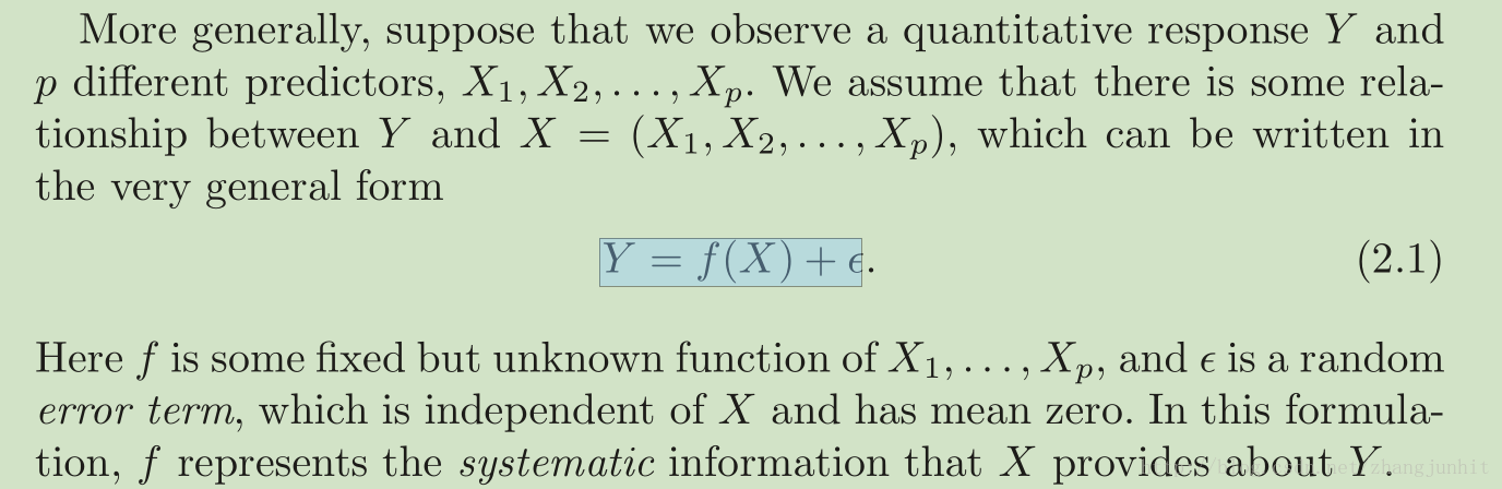 统计学习导论 Chapter2 What Is Statistical Learning 统计学习导论第二章 Csdn博客