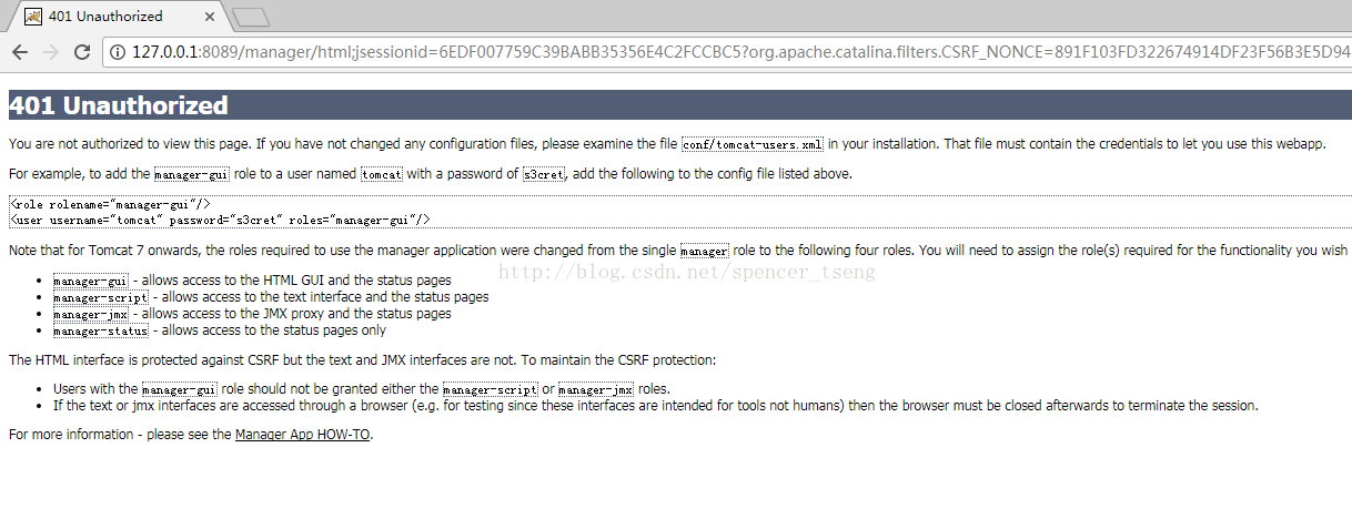 Tomcat Examples For Example To Add The Manager Gui Role To A User Csdn博客