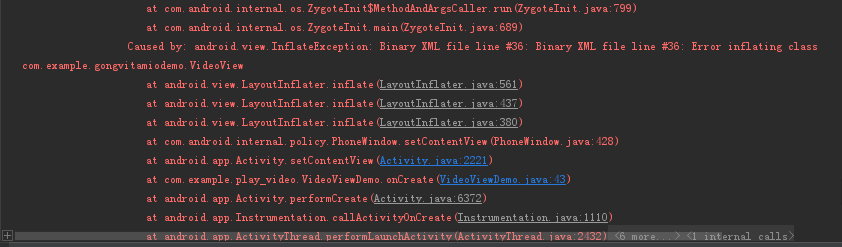 Androidviewinflateexception Binary Xml File Line 36 Error 