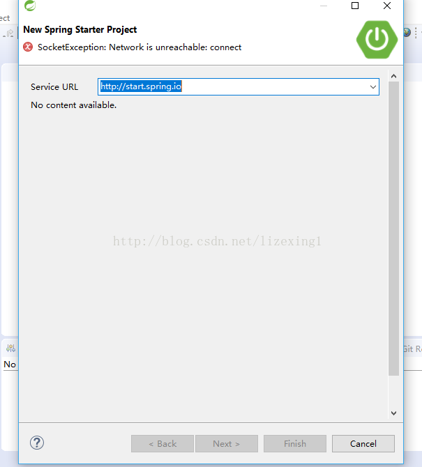 使用spring Tool Suite Sts 工具创建spring Boot项目和出现错误后的处理 Springtool出现image