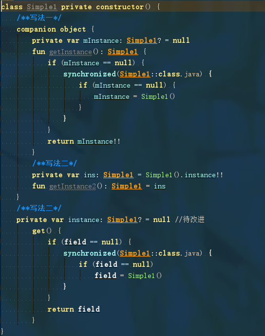 Detallado detallado de Kotlin Single Funda - programador clic