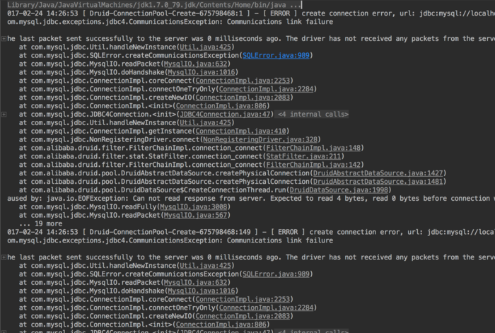 Java启动异常：The driver has not received any packets from the server - 程序员大本营