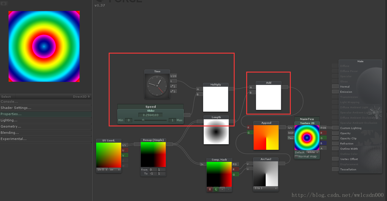 Shaderforge 霓虹漩涡极坐标 Shader Csdn博客