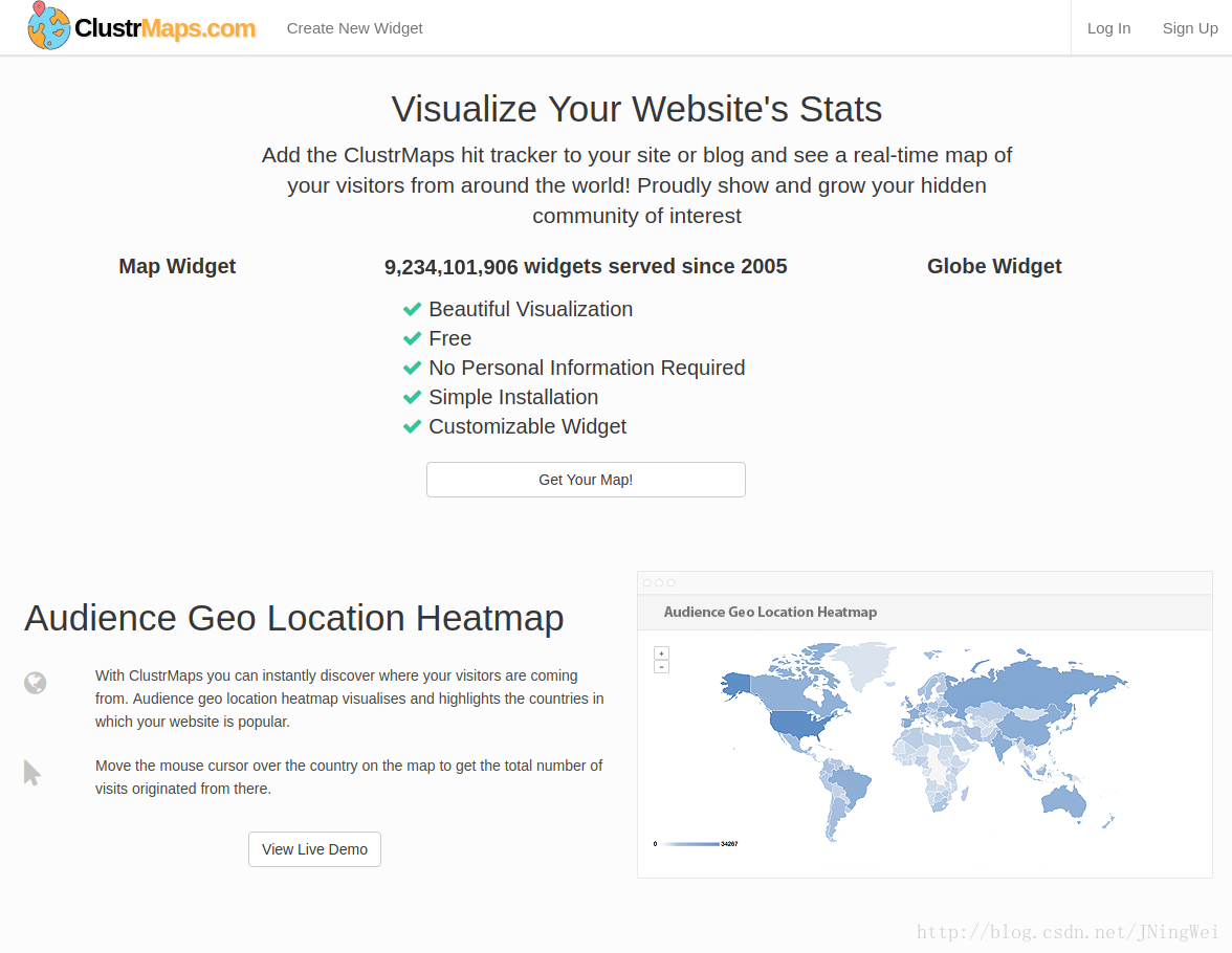 利用 Visitor Map 访客地图 统计网站访客revolvermaps统计 Csdn博客 