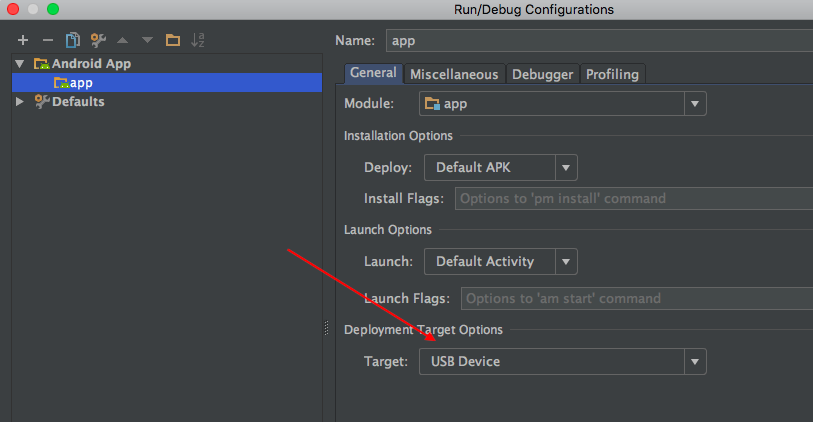 Error Running App No Target Device Found 的解决 程序员大本营