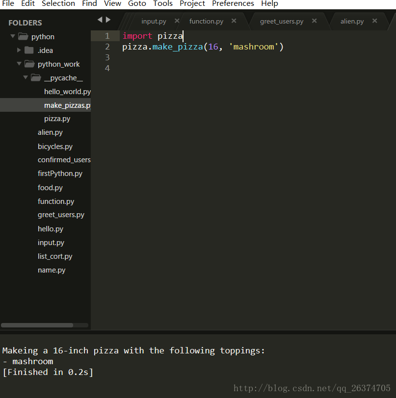 Python学习笔记（九）将函数存储在模块中 导入模块 将函数保存为模块并导入 Csdn博客