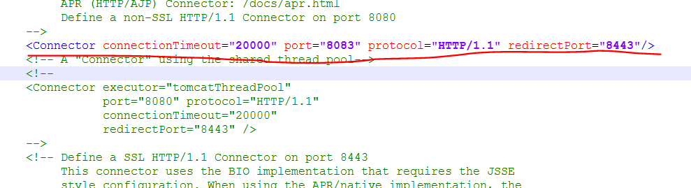 在tomcat Server Xml 文件中修改tomcat端口后不生效 重启tomcat后有变为原来的端口 修改了service Xml端口