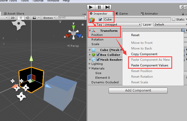 Unity Tips Copy The Component Value And Paste It Into Another Objects Component Programmer 