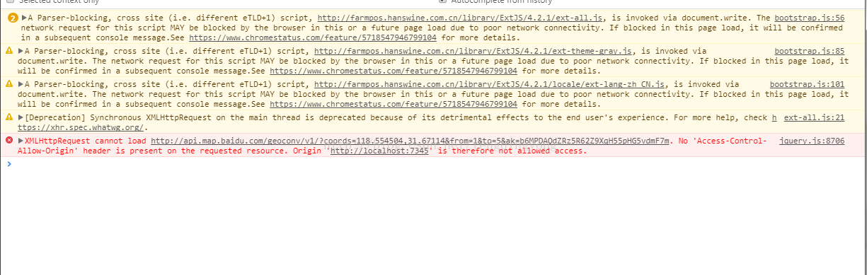 调用百度地图api 报错no Access Control Allow Origin Header Is Present On The Requested Resource百度地图 0153