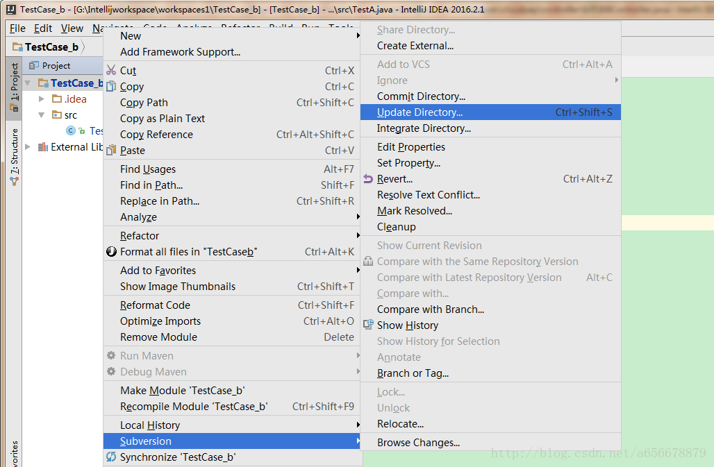 如何在intellij Idea中切换svn分支idea Svn切换分支 Csdn博客 