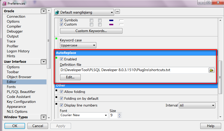 设置plsql Developer代码自定义快捷补全sqldeveloper快捷键设置 自动补全 Csdn博客 