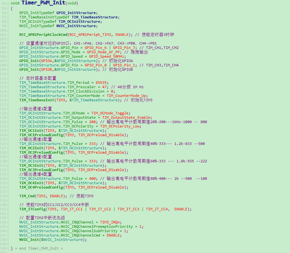 Stm32 pwm frequency and period calculation - Programmer Sought
