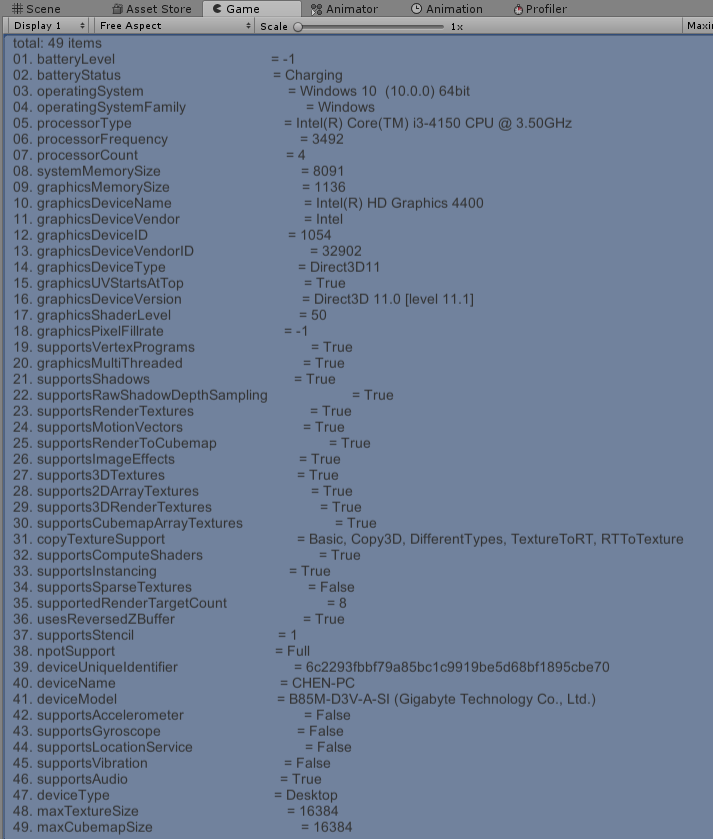 Unity 通过反射获取 SystemInfo 的字段_unity propertyinfo.columns-CSDN博客
