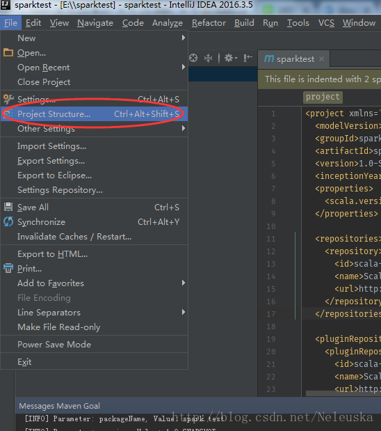 Idea基于maven 和scala创建spark项目 Idea Maven Scala Spark Csdn博客