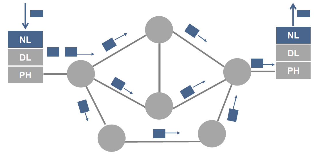 Datagram subnet and virtual circuit subnet in communication network ...
