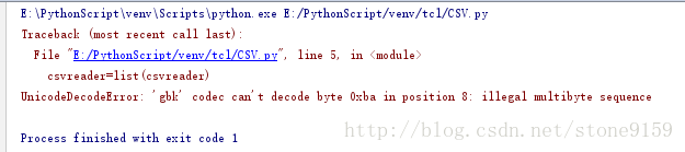 Python读取csv文件：unicodedecodeerror Gbk Codec Can T Decode Byte 0xba Illegal Multibyte