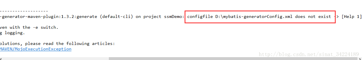使用mybatis Generator自动创建代码时遇到的configfile Dgeneratorconfigxml Does Not Exist问题configfile Xml 5745