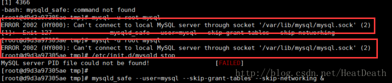 解决 Cant Connect To Local Mysql Server Through Socket Varlibmysqlmysqlsock 2）的方法 Csdn博客 7354