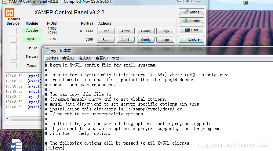 新安装了xampp中，不能正常启动apache和mysql数据库 Xmapp Apache端口连接不上 Csdn博客