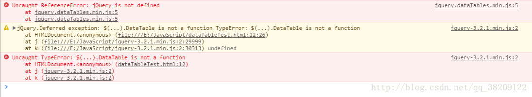 Datatables在头引用时的问题：datatable Jquery Is Not Defineddatatable Is Not Defined Csdn博客 
