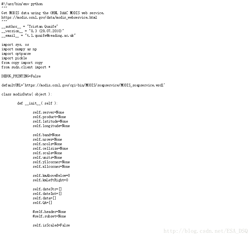 Modis数据的简介和下载（番外篇）——modis Web Service的python客户端应用 Csdn博客 