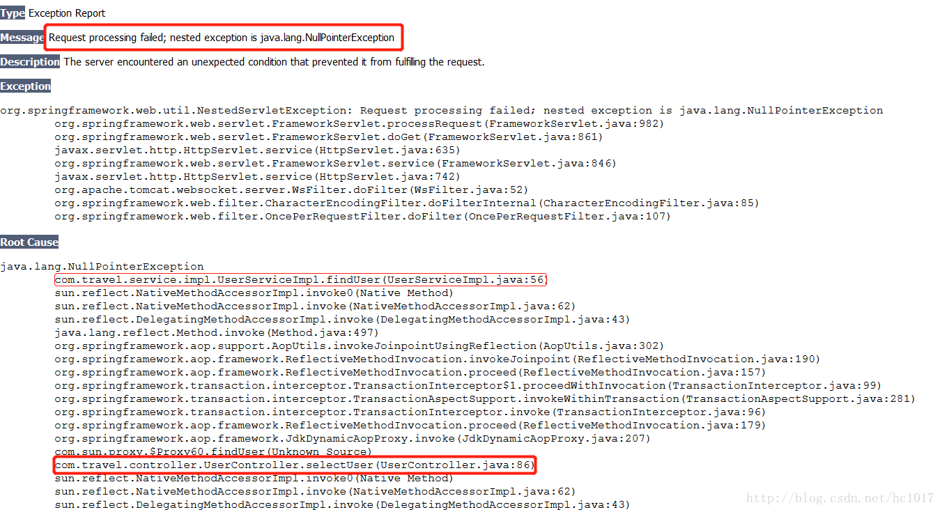 Request processing failed; nested exception is java.lang ... Request processing failed; nested exception is java.lang ...