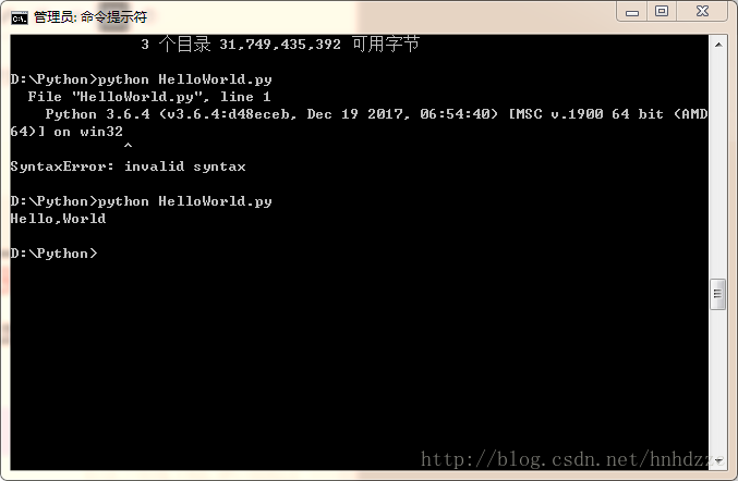 Python 入门 Helloworld Syntaxerror Invalid Syntax行 4 未预期的符号 `hello 附近有语法错误 Csdn博客