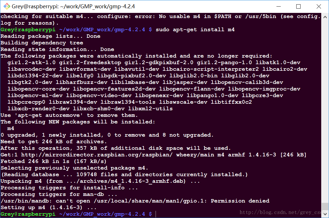 Unix 004 树莓派安装gmp时出现no Usable M4 In Path问题解决gmp没有添加到path Csdn博客 