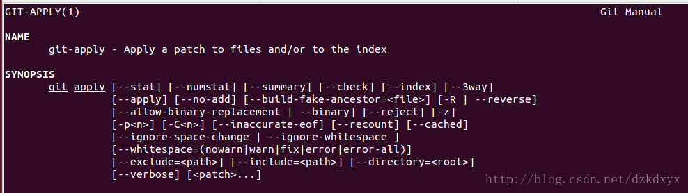 Git Diff 利用打patch的方式移植分支间的改动 小燕子的空间的博客 Csdn博客