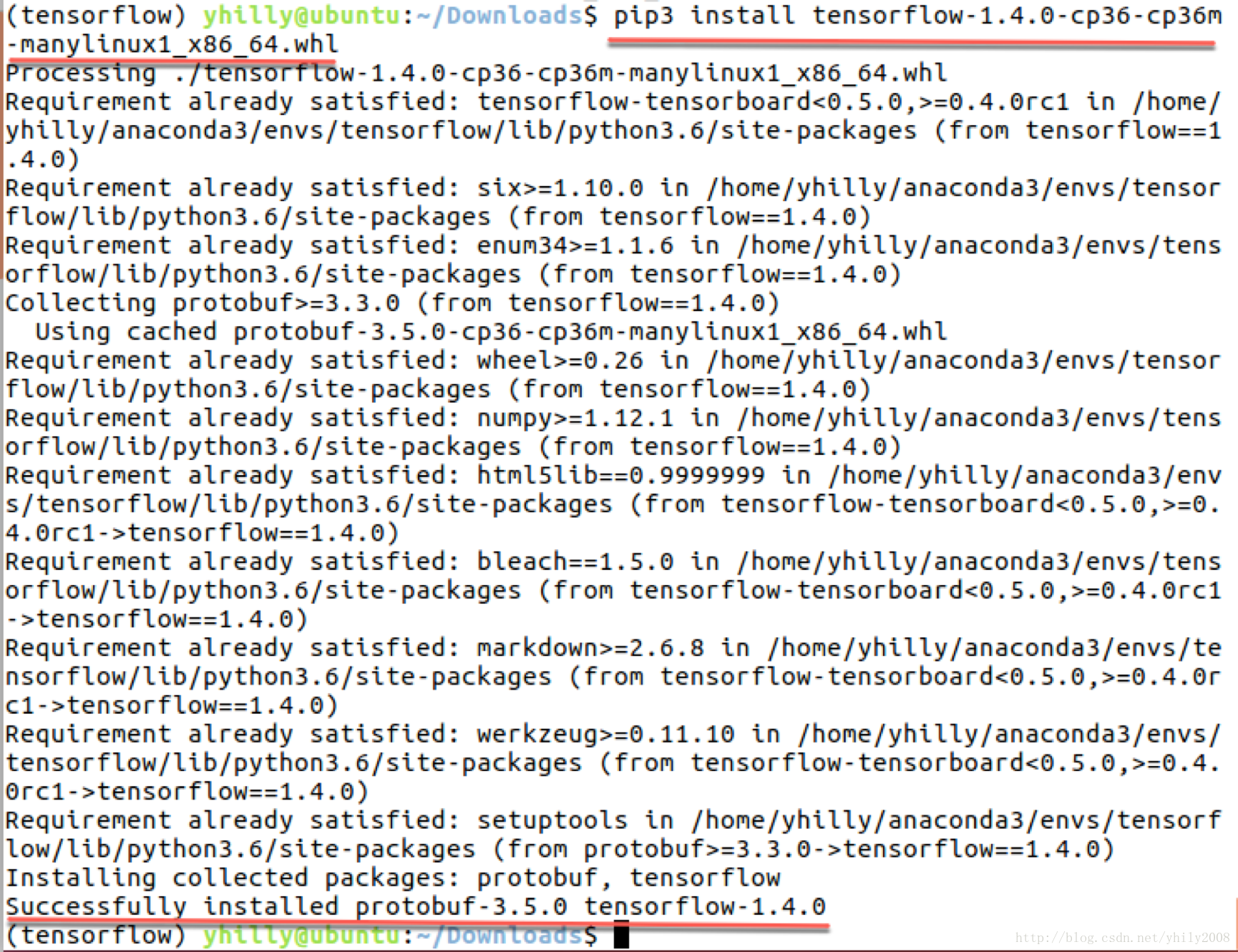Tensorflow学习系列之五：寻找tensorflow安装源 Csdn博客 