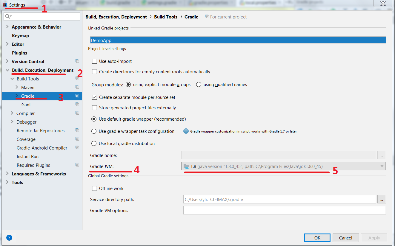 Error:The supplied javaHome seems to be invalid. I cannot find the java executable. Tried ...