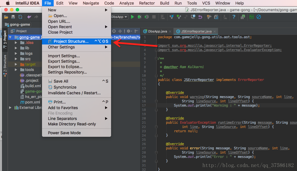 [intelij Idea] Error 8 43 Java 程序包 Mozilla Javascript