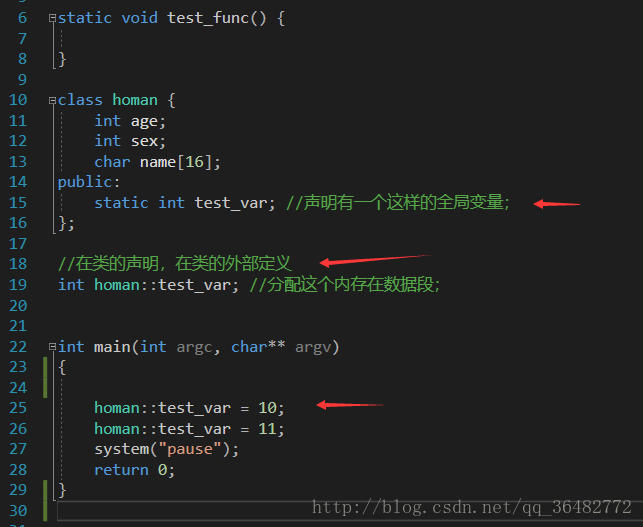 C Staticconst函数调用名字空间static Const 外部调用 Csdn博客 