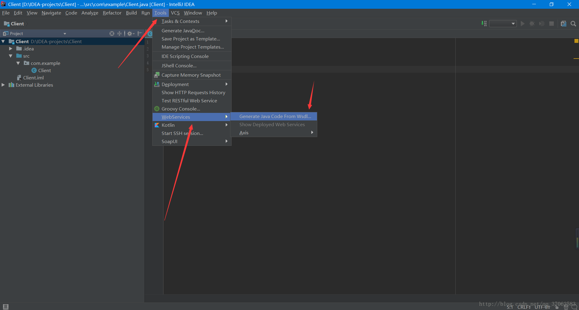 Idea 实现webserviceidea 中tools添加webservice Csdn博客 
