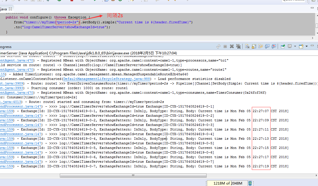 Apache Camel 17 Timer组件camel Timer Csdn博客