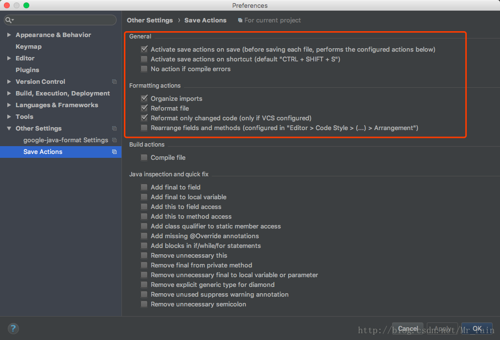 Intellij Idea 代码格式化保存时自动格式化idea保存自动格式化 Csdn博客 