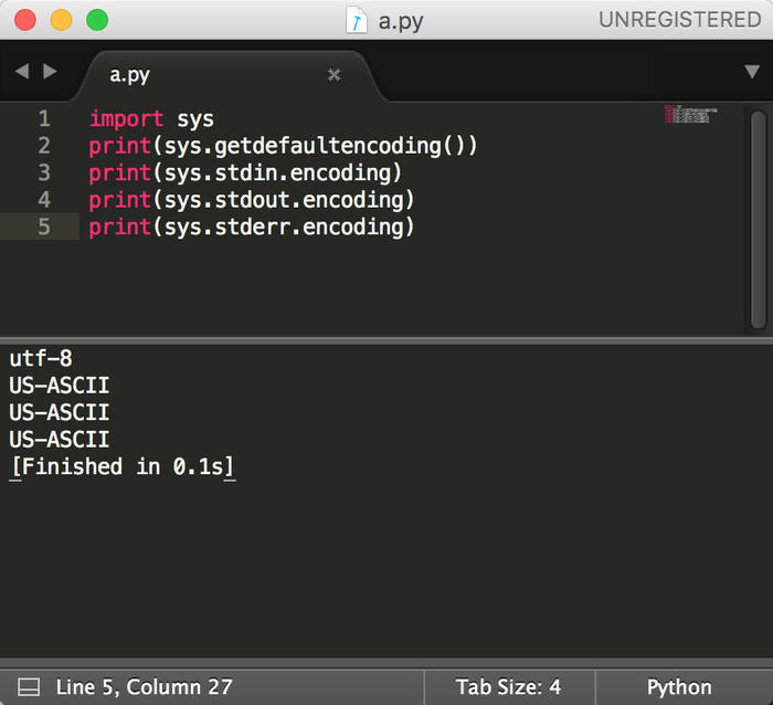 Python3 Sublime3 中文 Unicodeencodeerror 问题sublime Unicode和encode Csdn博客