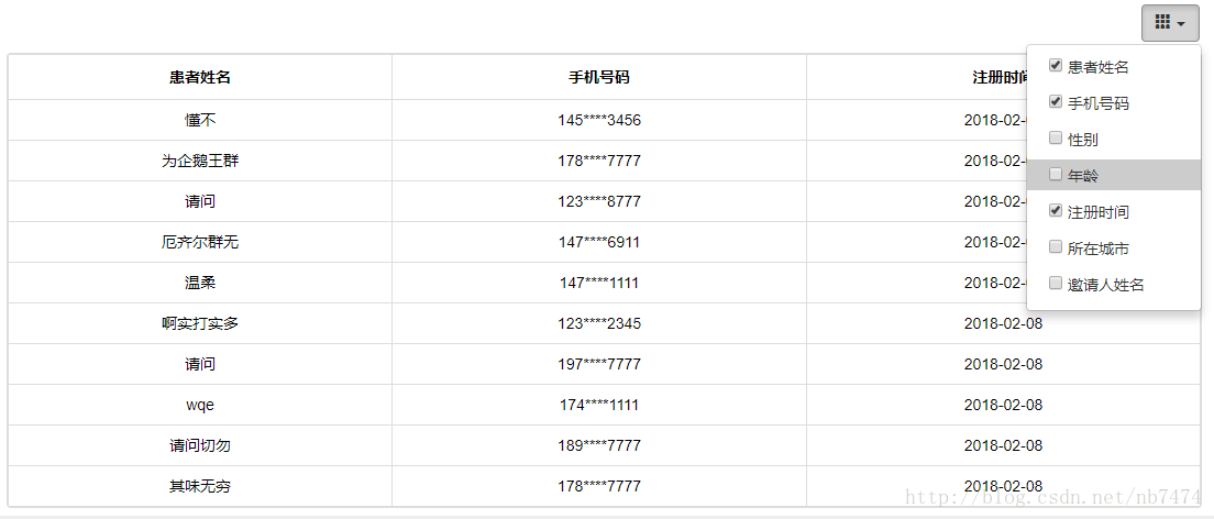 表格插件bootstraptable中隐藏和显示某列及一些小注意点 Bootstraptable动态隐藏显示多个title Csdn博客