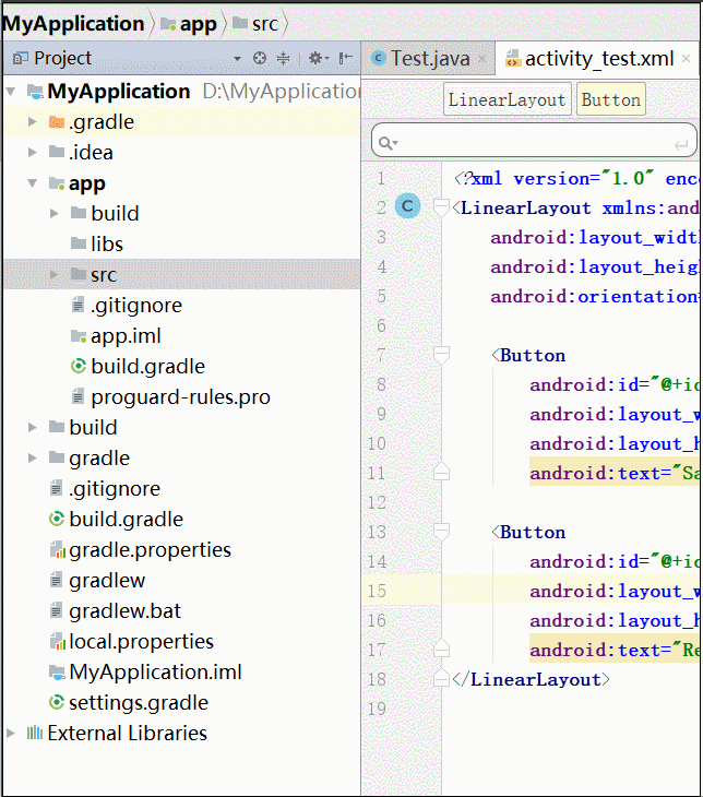 【Android Studio】常用操作_android studio xml右边显示-CSDN博客